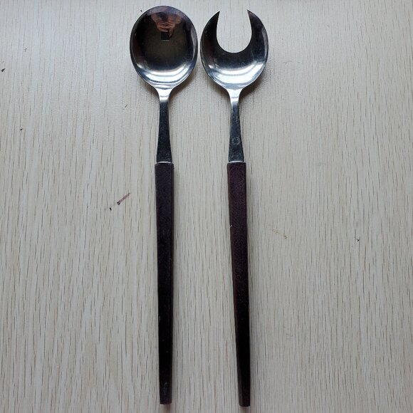 Vintage | Kitchen | Vintage Stainless Steel Wood Handle Mid Century ...
